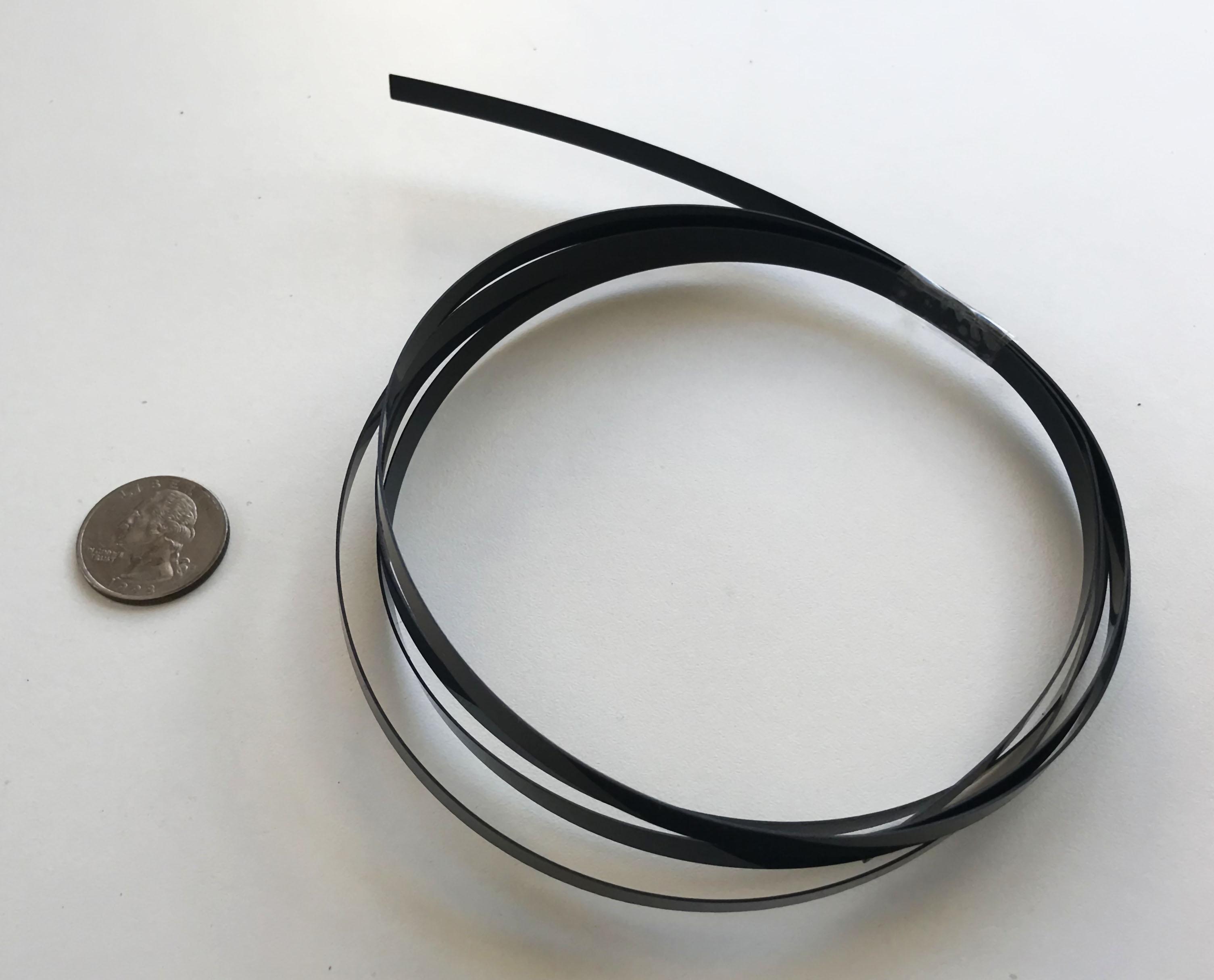 Thin Black ABS Guitar Binding - 1 piece | fox-guitars.com